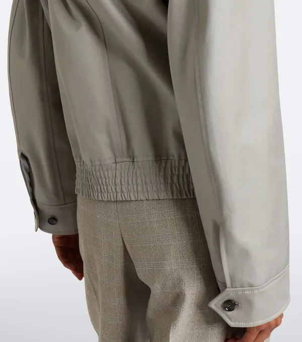 Bottega Veneta Intrecciato Cotton Blouson Jacket