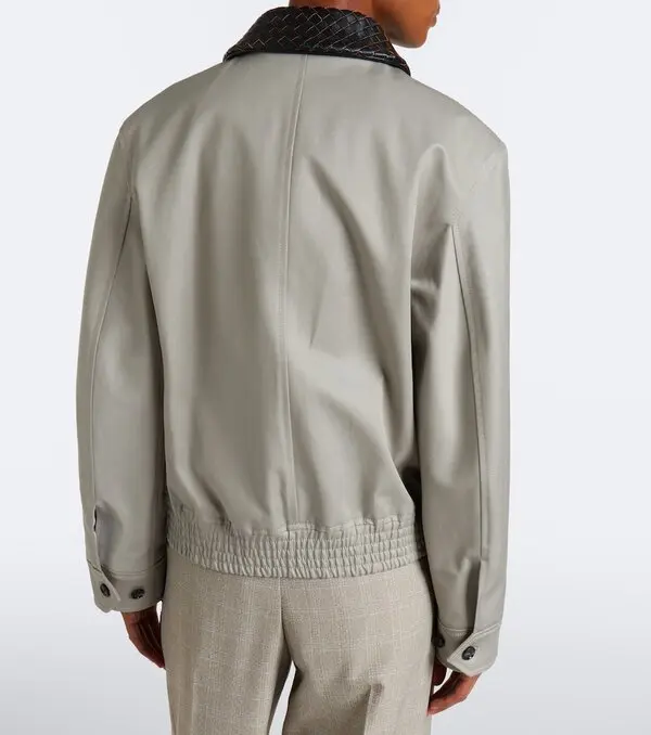 Bottega Veneta Intrecciato Cotton Blouson Jacket