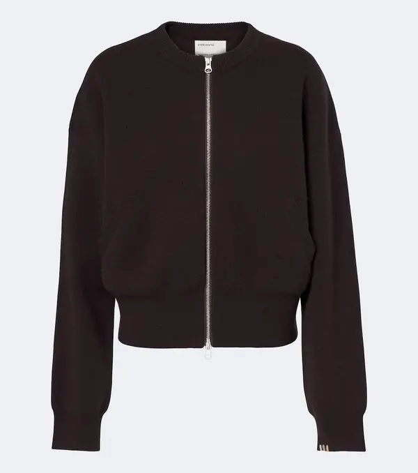 Extreme Cashmere N°478 Xtra Fun Cashmere Zip-up Cardigan - Brown