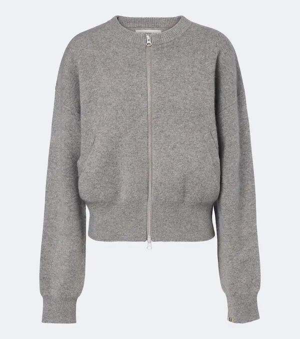 Extreme Cashmere N°478 Xtra Fun Cashmere Zip-up Cardigan - Grey