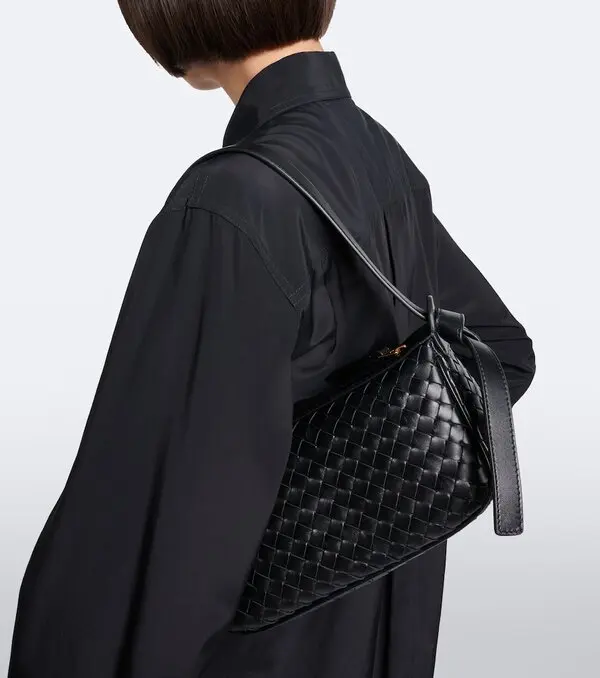 Bottega Veneta Nodo Intrecciato Leather Shoulder Bag