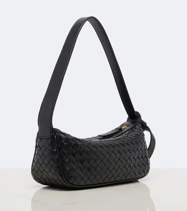Bottega Veneta Nodo Intrecciato Leather Shoulder Bag