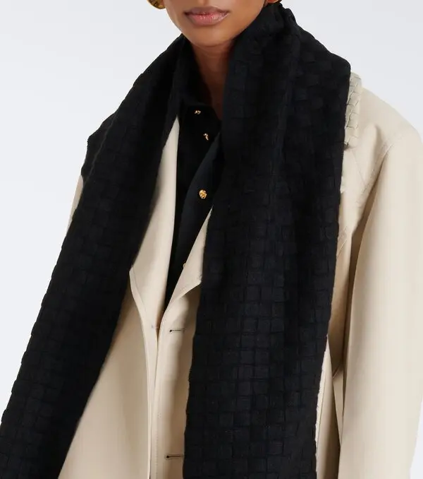 Bottega Veneta Intrecciato Cashmere Scarf