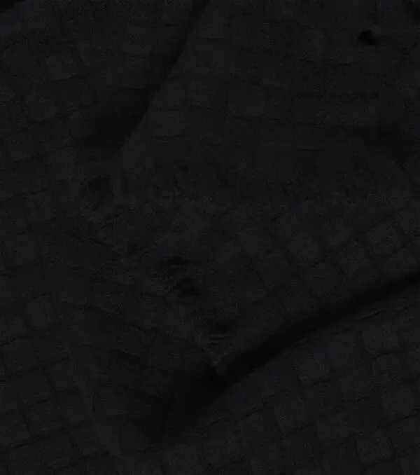 Bottega Veneta Intrecciato Cashmere Scarf