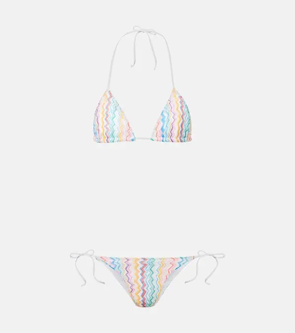 Missoni Zigzag Knit Bikini - Multicoloured