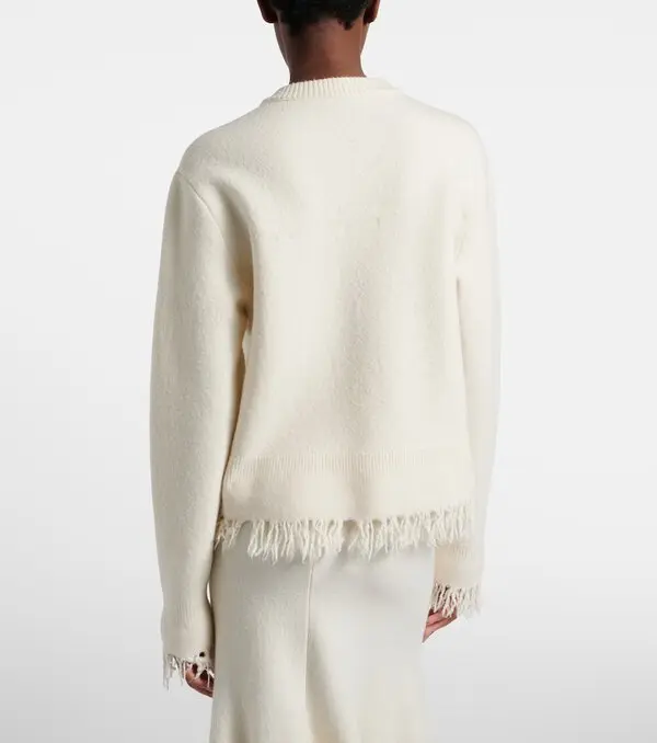 Bottega Veneta Fringed Wool Cardigan