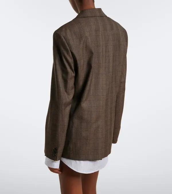 Acne Studios Checked Wool-blend Blazer