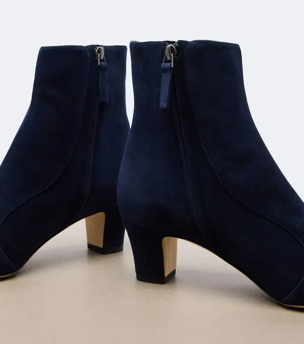 Manolo Blahnik Myconia Suede Ankle Boots