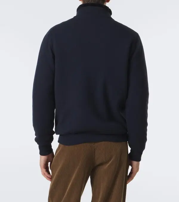 Kiton Shearling-lined Cashmere Cardigan