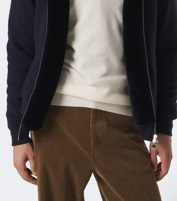 Kiton Shearling-lined Cashmere Cardigan