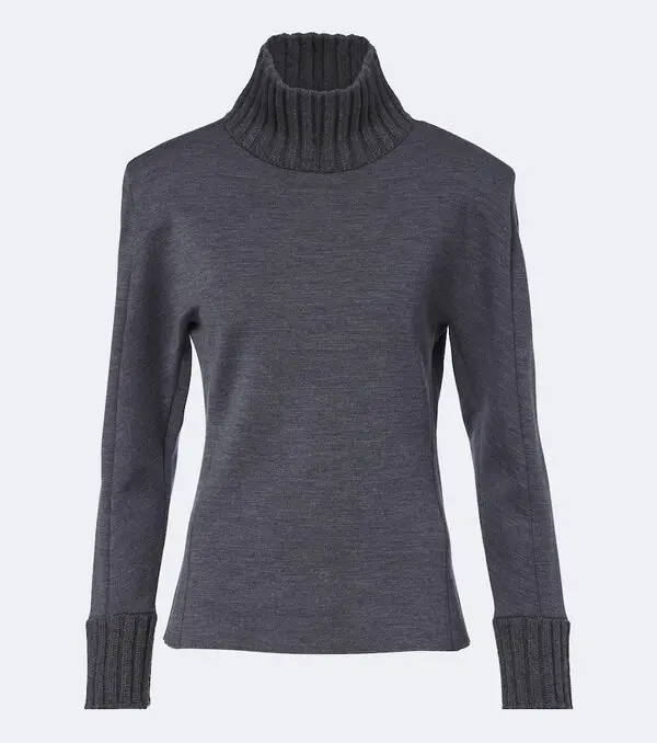 Bottega Veneta Wool-blend Turtleneck Sweater - Grey