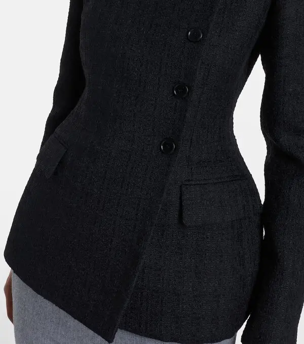 Alexander McQueen Wool And Mohair Tweed Jacket