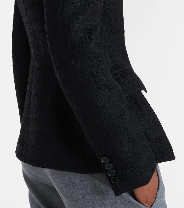 Alexander McQueen Wool And Mohair Tweed Jacket