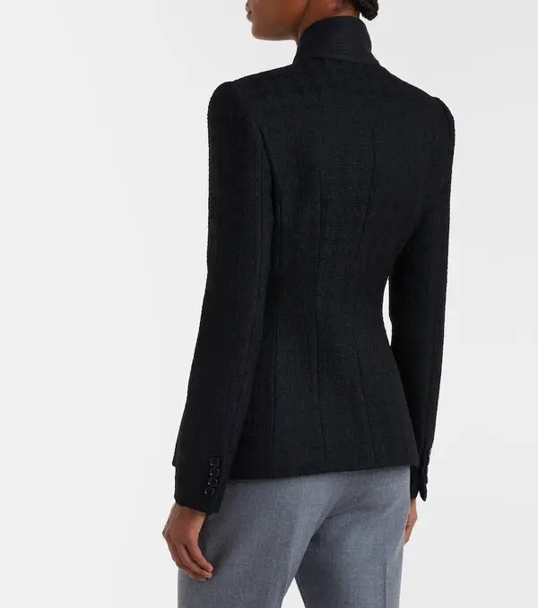 Alexander McQueen Wool And Mohair Tweed Jacket
