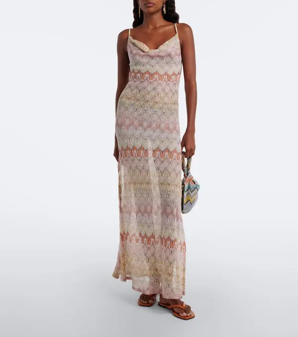 Missoni Zigzag Jacquard Lamé Top-handle Bag
