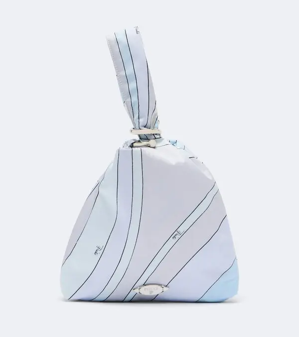 Emilio Pucci Emilio Iride Silk Twill Top-handle Bag - Blue
