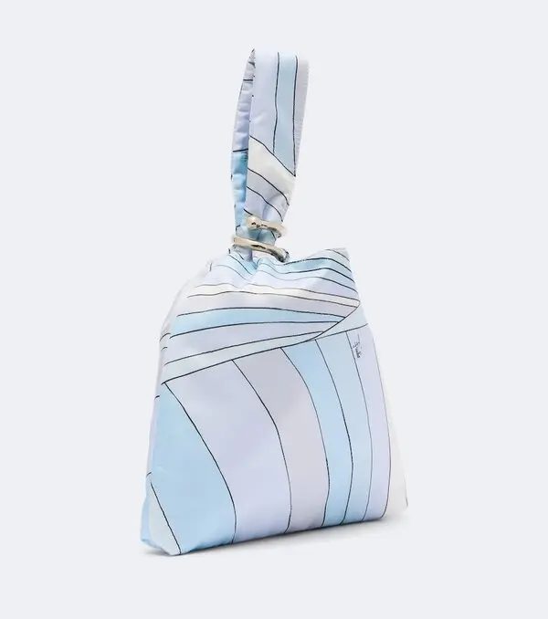 Emilio Pucci Emilio Iride Silk Twill Top-handle Bag