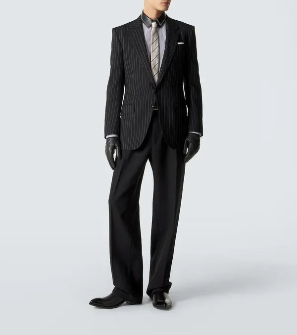 TOM FORD Striped Wool Twill Blazer