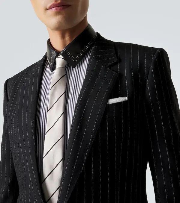 TOM FORD Striped Wool Twill Blazer