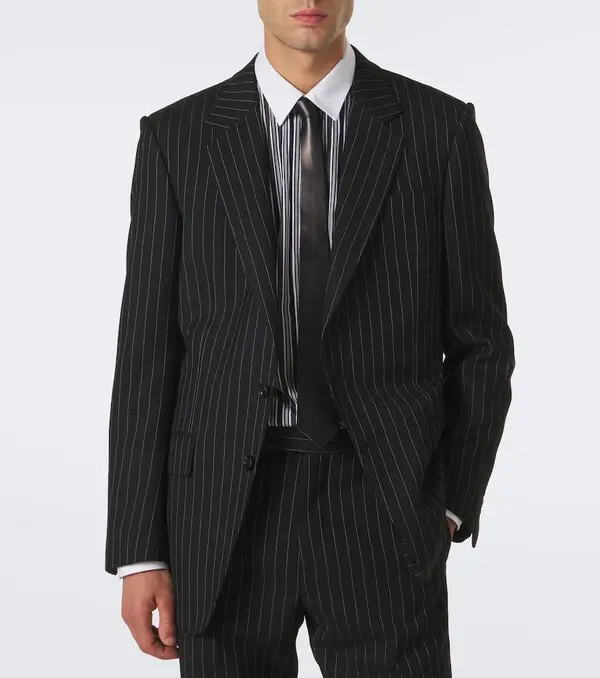 TOM FORD Striped Wool Twill Blazer