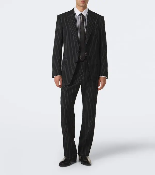 TOM FORD Striped Wool Twill Blazer