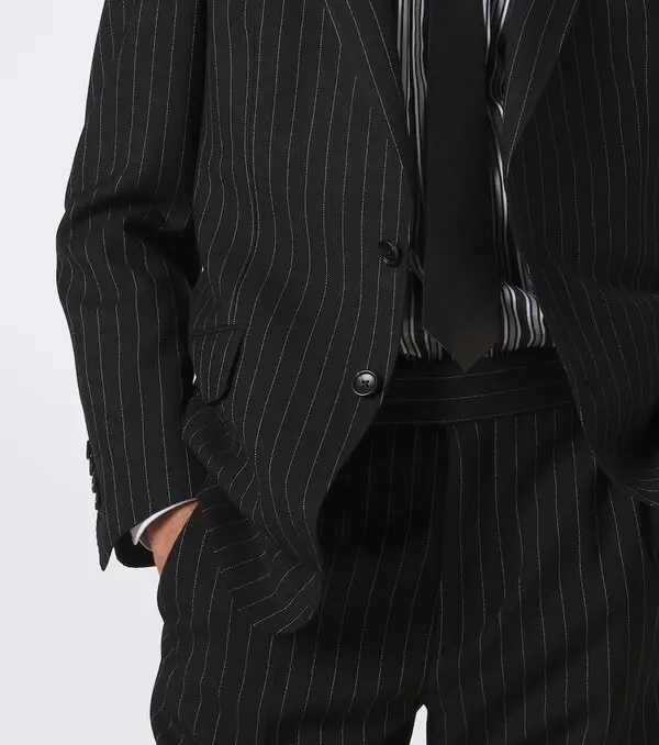 TOM FORD Striped Wool Twill Blazer