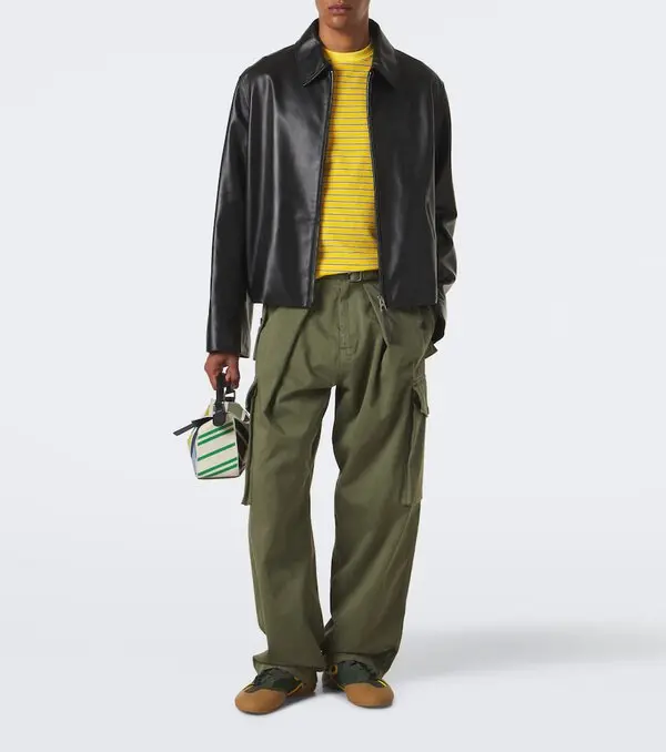 Loewe Striped Cotton-blend Terry T-shirt