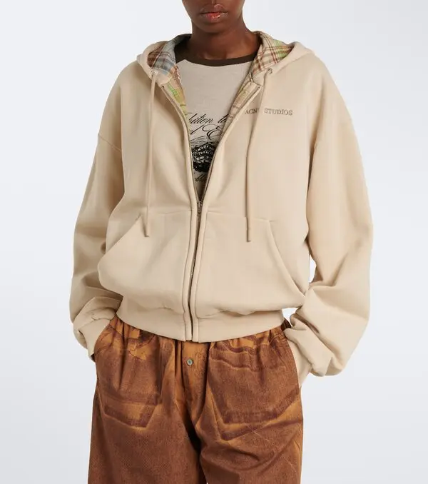 Acne Studios Cotton Jersey Zip-up Hoodie