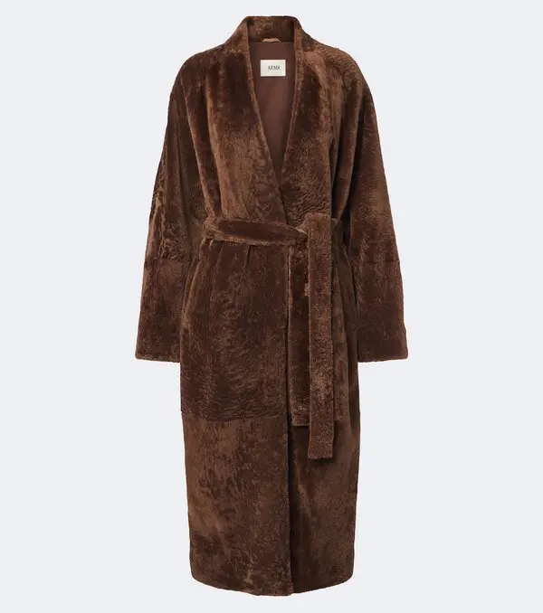 ARMA Dilan Shearling Wrap Coat