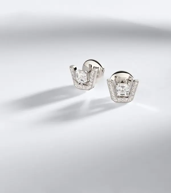 BUCHERER FINE JEWELLERY Skyline 18kt White Gold Earrings With Diamonds