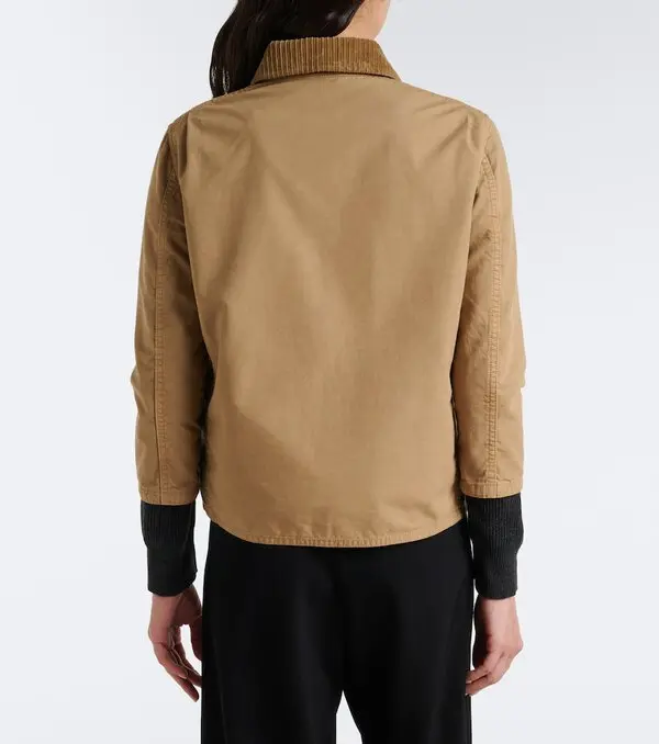 THE ROW Benka Corduroy-trimmed Cotton Jacket