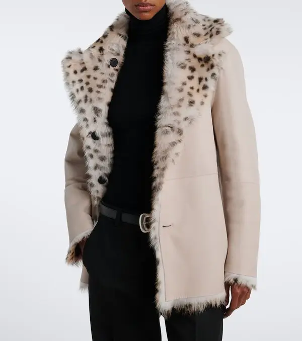 ARMA Cynthia Reversible Leopard-print Shearling Jacket