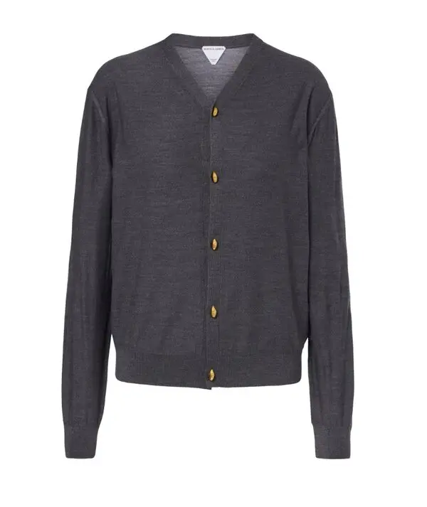 Bottega Veneta Wool Cardigan - Grey