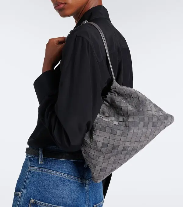 Bottega Veneta Dustbag Small Suede Pouch