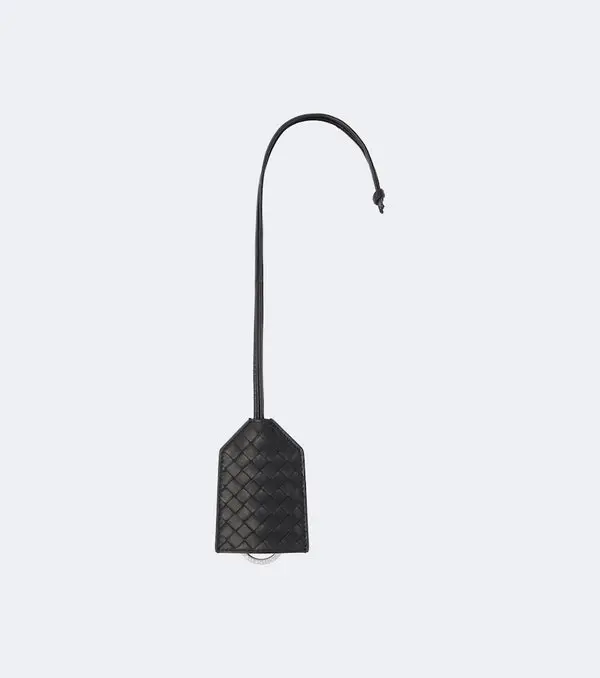 Bottega Veneta Intrecciato Keychain - Black