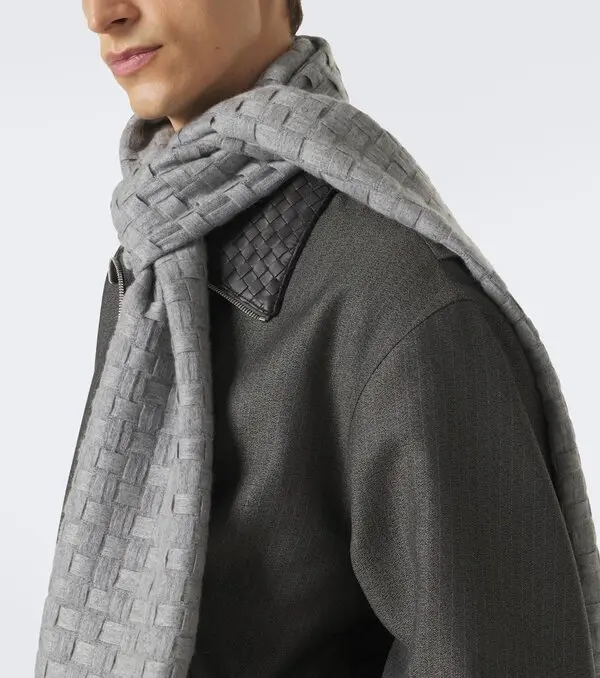 Bottega Veneta Intrecciato Cashmere Scarf