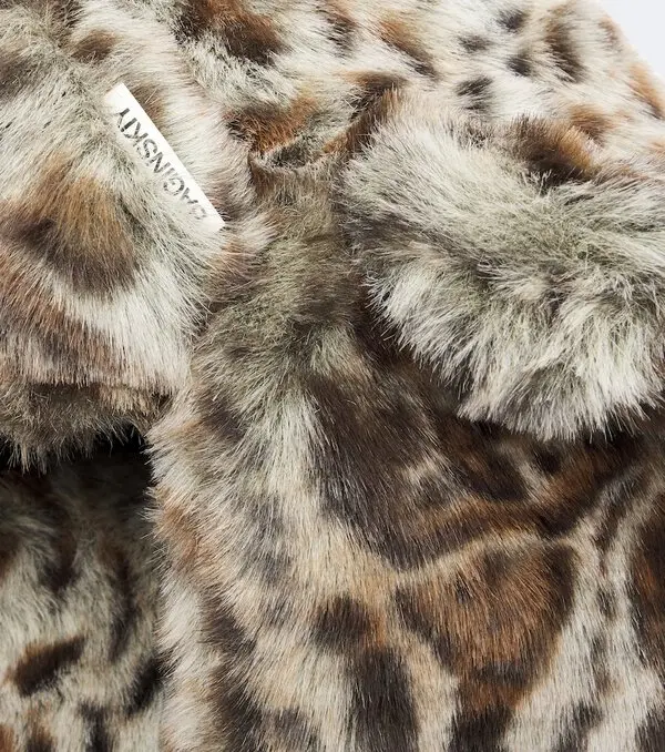 Ruslan Baginskiy Leopard-print Aviator Hat