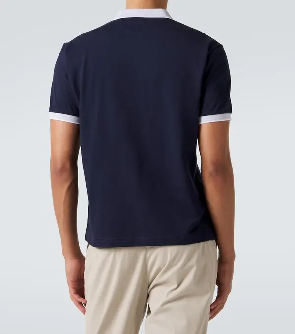 Eleventy Cotton Piqué Polo Shirt - Blue