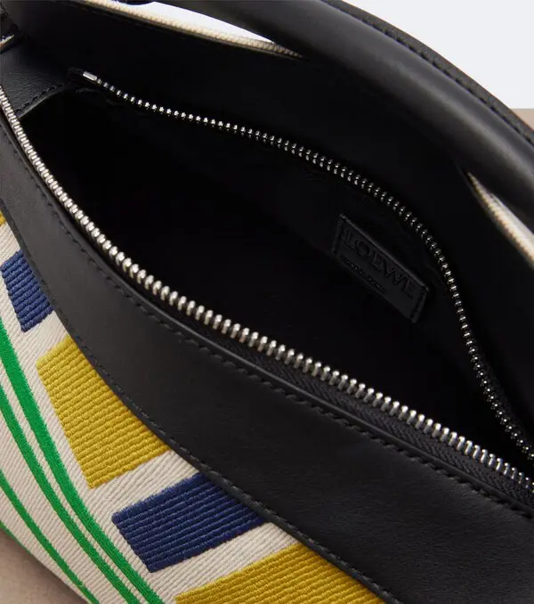 Loewe Puzzle Small Striped Top-handle Bag