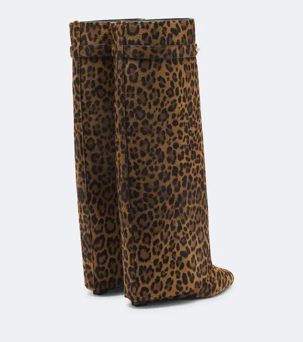 Givenchy Shark Pinch Calf Hair Knee-high Boots