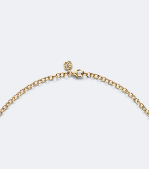 SYDNEY EVAN 14kt Charm Necklace With Gemstones