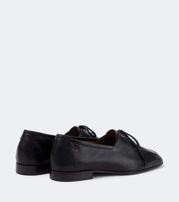 Bottega Veneta Gino Leather Lace-up Shoes