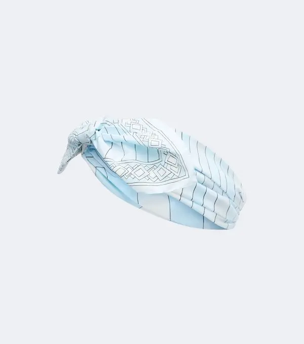 Emilio Pucci Iride Cotton Headband - Blue