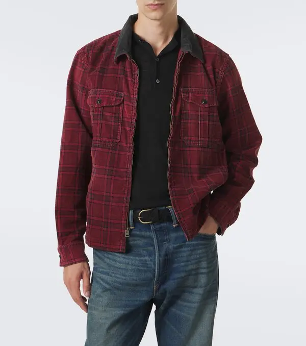 Ralph Lauren Plaid Cotton Corduroy Overshirt