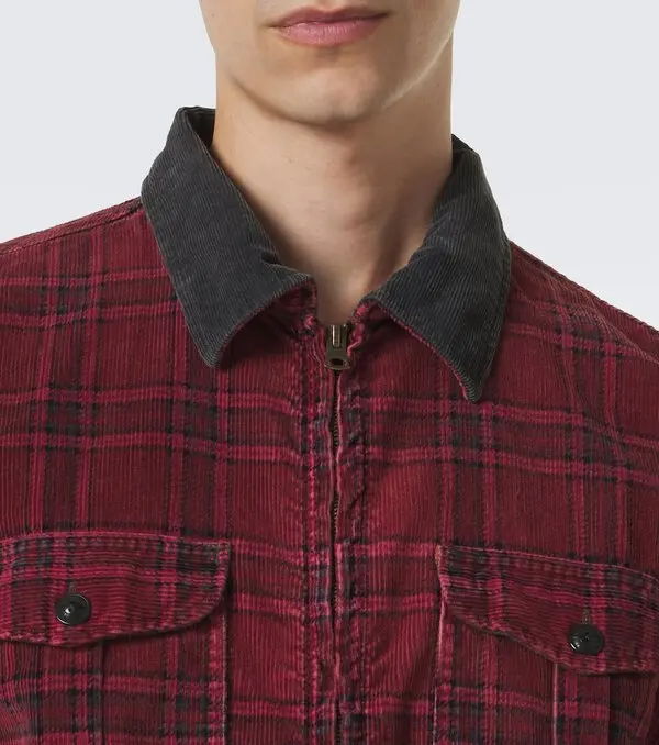 Ralph Lauren Plaid Cotton Corduroy Overshirt