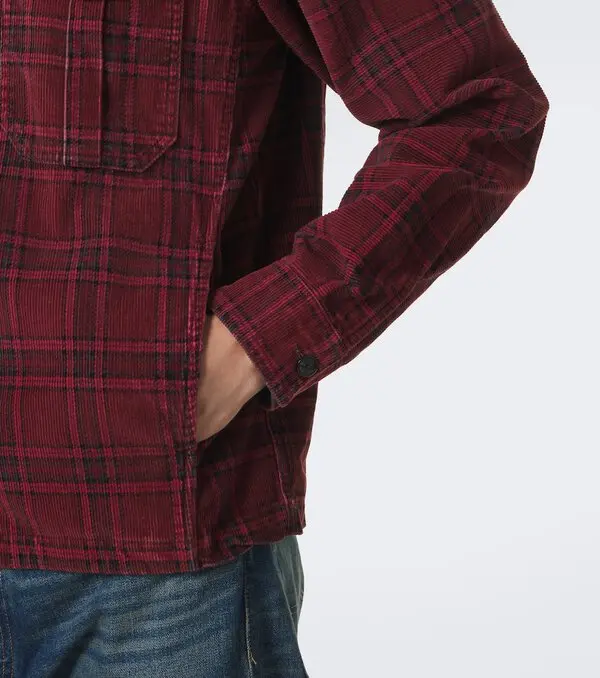 Ralph Lauren Plaid Cotton Corduroy Overshirt