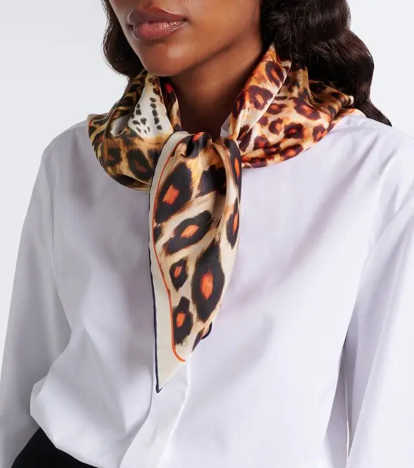 Givenchy Leopard-print Silk Twill Scarf