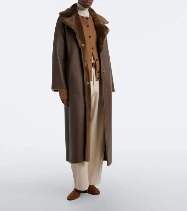 ARMA Rien Shearling Wrap Coat