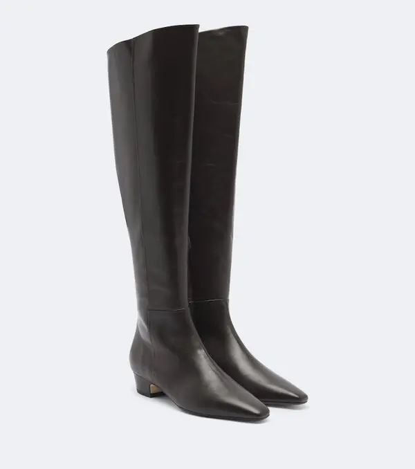 AeydĒ Ilaria Leather Over-the-knee Boots - Brown
