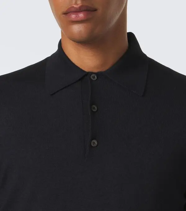 Prada Cashmere And Silk Polo Sweater